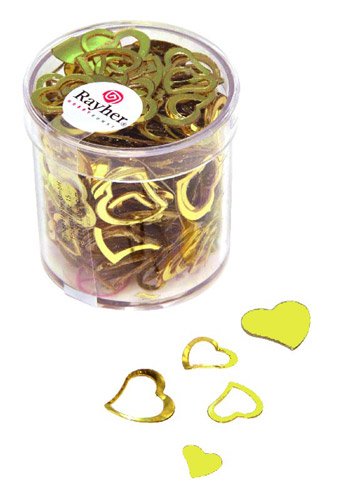 Pynt Hjerter Guld - Pynt til kort - HolstedHus