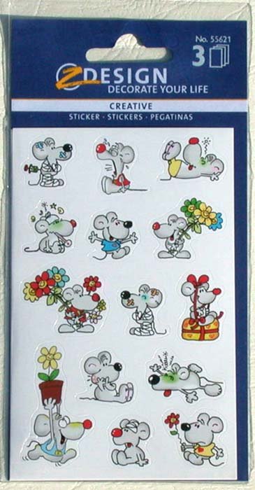 Stickers - mus - Børne stickers - HolstedHus